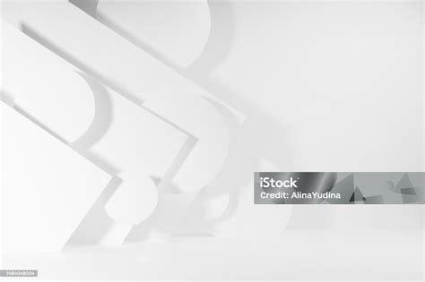 줄무늬 천사 단단한 빛 그림자 프리젠테이션 화장품 상품 디자인 복사 공간을 위한 모형이 있는 현대적인 기하학적 도시의 단순한 스타일의 흰색 추상적인 인테리어 가벼운에 대한