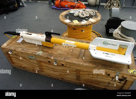 Us Navy The Geometrics G 882 Magnetometer Is One Of The Main Survey Tools Being Used In A High
