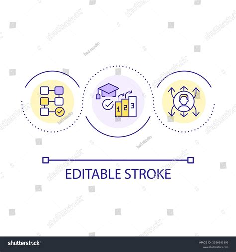 Effective Education Plan Loop Concept Icon Stock Vector Royalty Free 2386585395 Shutterstock