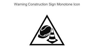 Warning Construction Sign Monotone Icon In Powerpoint Pptx Png And Editable Eps Format PPT Example