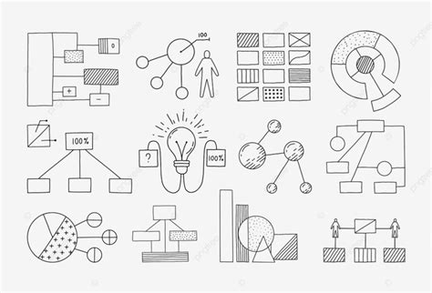 scheme vector design images doodle block schemes infographic scheme lock drawing fog drawing