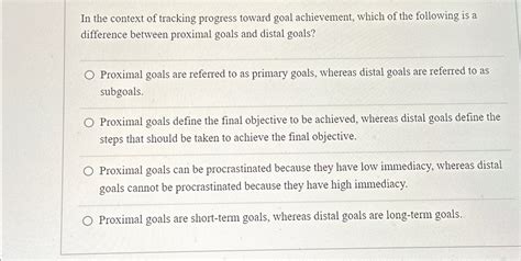 Solved In The Context Of Tracking Progress Toward Goal