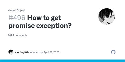 How To Get Promise Exception · Issue 496 · Dop251goja · Github