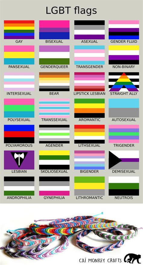 Lgbt Pride Flags Gay Bisexual Asexual Gender Fluid Pansexual