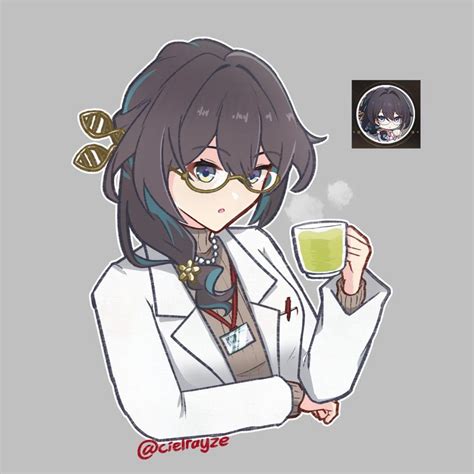 Ruan Mei With Glasses R Honkaistarrail