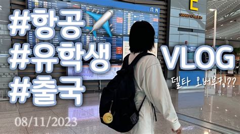 Vlog 미국 항공 유학생의 출국 브이로그 델타 항공이 오버부킹 되다 Youtube