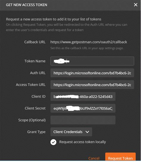 Net Postman Client Credentials Flow With Azure AD Protected Ressource Stack Overflow