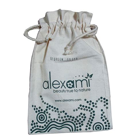 Canvas Drawstring Cosmetic Bag