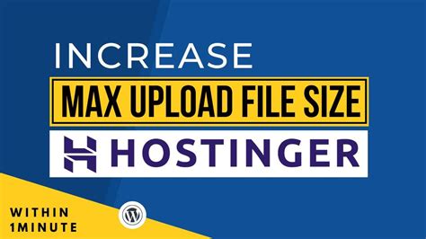 How To Increase Maximum Upload File Size In Hostinger 2025 | Hostinger Increase Memory Limit ...