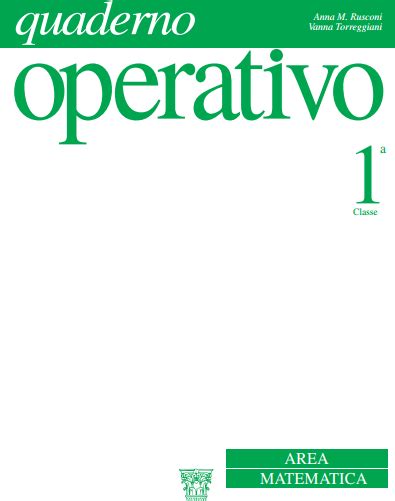 Quaderno Operativo Di Matematica Per La 1 Classe Della Primaria