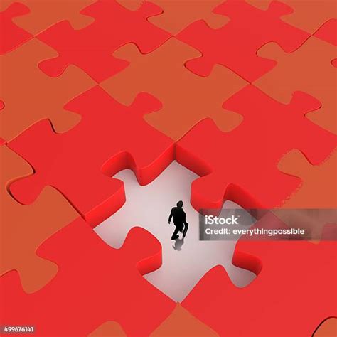 사업가 도보여행에 미싱 3d 낱말퍼즐 평하 애즈 컨셉입니다 0명에 대한 스톡 사진 및 기타 이미지 0명 결정 계획 Istock