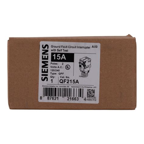 Res Llc Store Siemens Qf215a 15a 2p 120240v Gfci Plug On Circuit