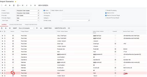 Import Scenario To Update Production Orders Community
