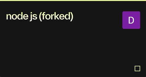 Node Js Forked Codesandbox