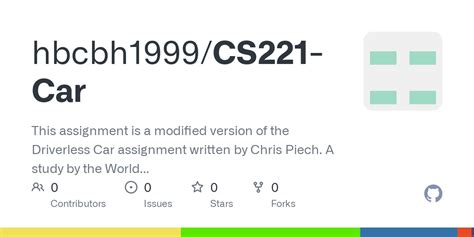 Github Hbcbh1999cs221 Car This Assignment Is A Modified Version Of The Driverless Car