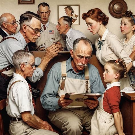Norman Rockwell Painting 5 By Angolinn On Deviantart