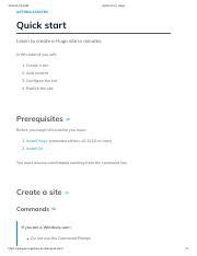 Create A Hugo Site In Minutes Quick Start Guide Course Hero