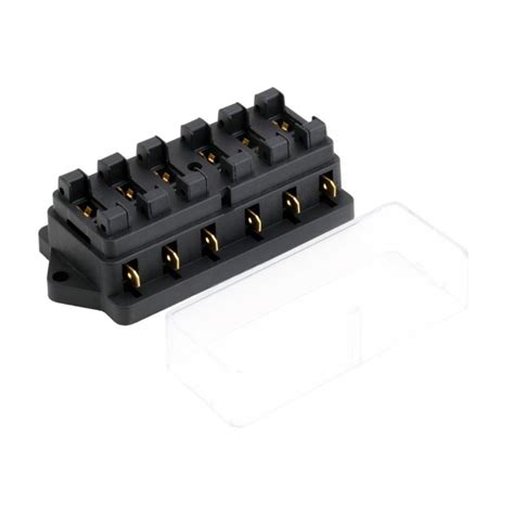 Universal 12v 6 Way Fuse Box Block Fuse Holder Box Grandado