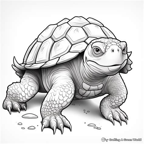 Snapping Turtle Coloring Pages Free And Printable