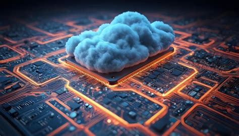 Premium Photo Enhanced Futuristic Cloud Computing Technology In