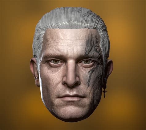 👾 1 6 1 12 Re9 Requiem Zeno Wesker Head Headsculpt・ Stl File For 3d
