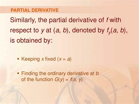 PPT PARTIAL DERIVATIVES PowerPoint Presentation Free Download ID 3997335