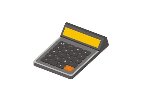 Premium Vector Non Scientific Calculator In Isometric View Simple