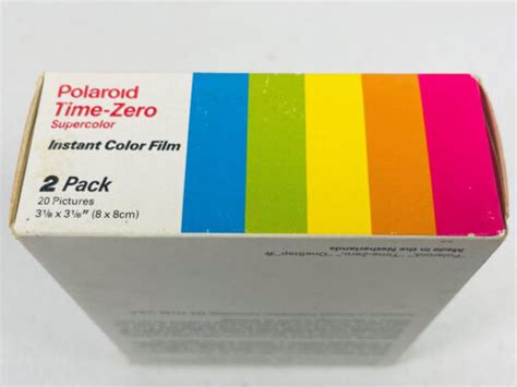 🔥 Polaroid • Time Zero Supercolor Sx 70 Land Film 2 Pack Expired 7