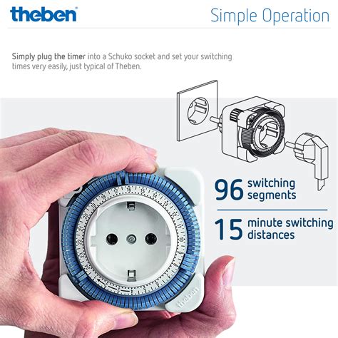 Analoge Zeitschaltuhrsteckdosen Schaltuhr Theben Timer 26 Analoge Zeitschaltuhrsteckdosen Schaltuhr Theben Timer 26