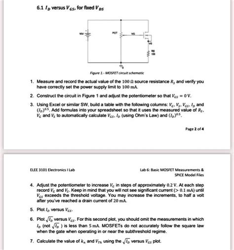 solved pspice please 6 1p versus vcs for fixed vps figure 1 mosfet