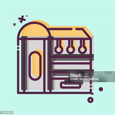 아이콘 플레이그라운드 도시 기호와 관련이 있습니다 Mbe 스타일 심플한 디자인 일러스트레이션 경찰관에 대한 스톡 벡터 아트 및