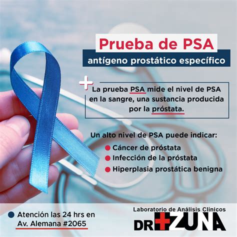 Laboratorio Zuna 𝐏𝐒𝐀 𝐂𝐨𝐧𝐭𝐫𝐨𝐥 𝐝𝐞 𝐏𝐫𝐨𝐬𝐭𝐚𝐭𝐚 Preparación Estar En Ayunas 48 Horas De