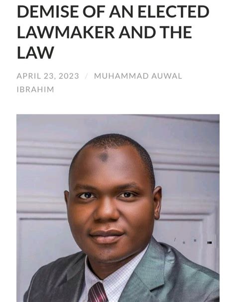 Muhammad Auwal Ibrahim On Linkedin Nigeria Elections Arewa Law