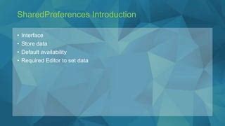 Android Tutorial SharedPreferences PPT