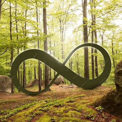 Free Photo Loop Symbol Over Inspirational View