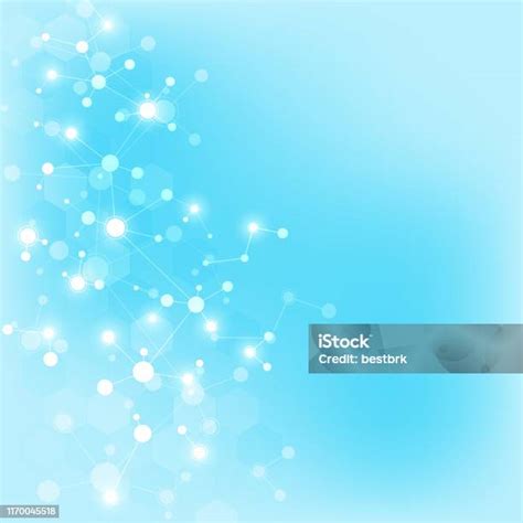 분자의 추상적 인 배경 분자 구조 또는 Dna 가닥 유전 공학 신경망 혁신 기술 과학 연구 기술 과학 및 의학 개념 Dna에 대한 스톡 벡터 아트 및 기타 이미지 Istock