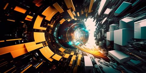 Premium Photo Abstract Image Depicting The Interaction Between Data Sets And Machine Learning