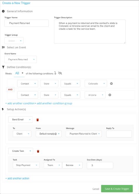 Creating Trigger Conditions Forth