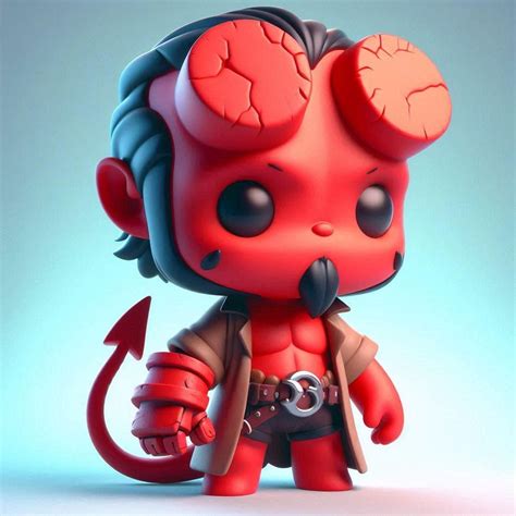 Mini Version Of Hellboy Cute Monsters Drawings Art Toys Design