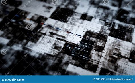 Advance Data Matrix Cyber Environment Display Royalty Free Stock Image CartoonDealer