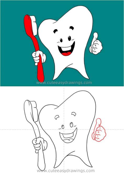 Easy Tooth Drawing Ideas How To Draw A Tooth