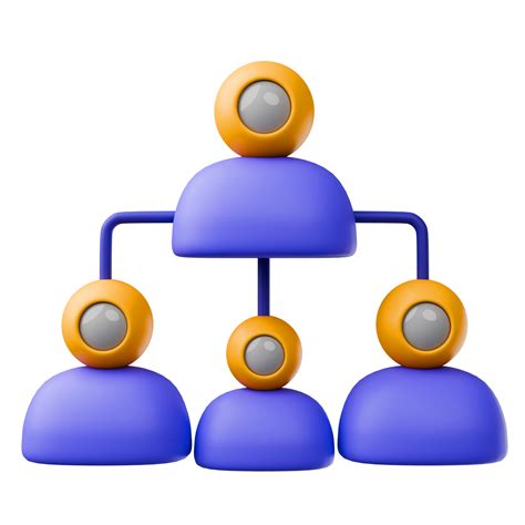 Organizational Chart 3d Render 39324412 Png