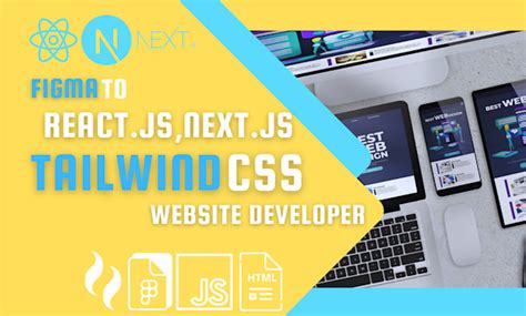Create a website using tailwindcss, react js, next js, figma by Abouelhass | Fiverr