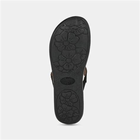 Bata Black Casual Thong Slippers For Women Bata