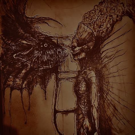 Before I Added Color Rerotichorrorart