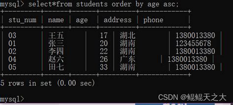 Sql查询操作：排序、聚合与分组 Csdn博客
