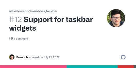 Support For Taskbar Widgets · Issue 12 · Alexmercerindwindowstaskbar
