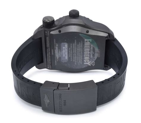 Breitling Emergency Night Mission Titanium Volcano Black 51mm Watch Bp
