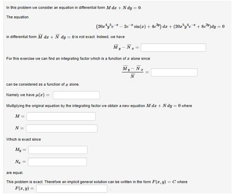 Solved In This Problem We Consider An Equation In