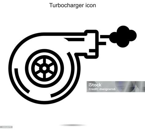 흰색 배경에 격리된 터보 차저 아이콘 터보과급기에 대한 스톡 벡터 아트 및 기타 이미지 터보과급기 차 공연 Istock